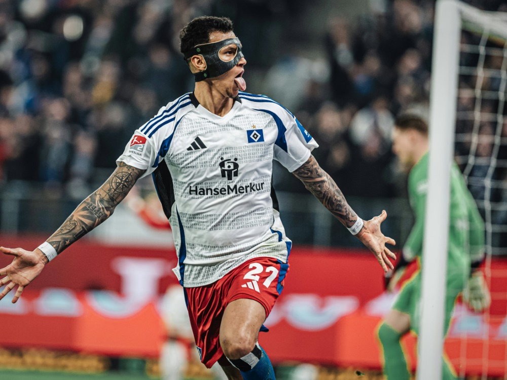 Selke trifft doppelt: HSV zurück an der Spitze - Fussballdaten